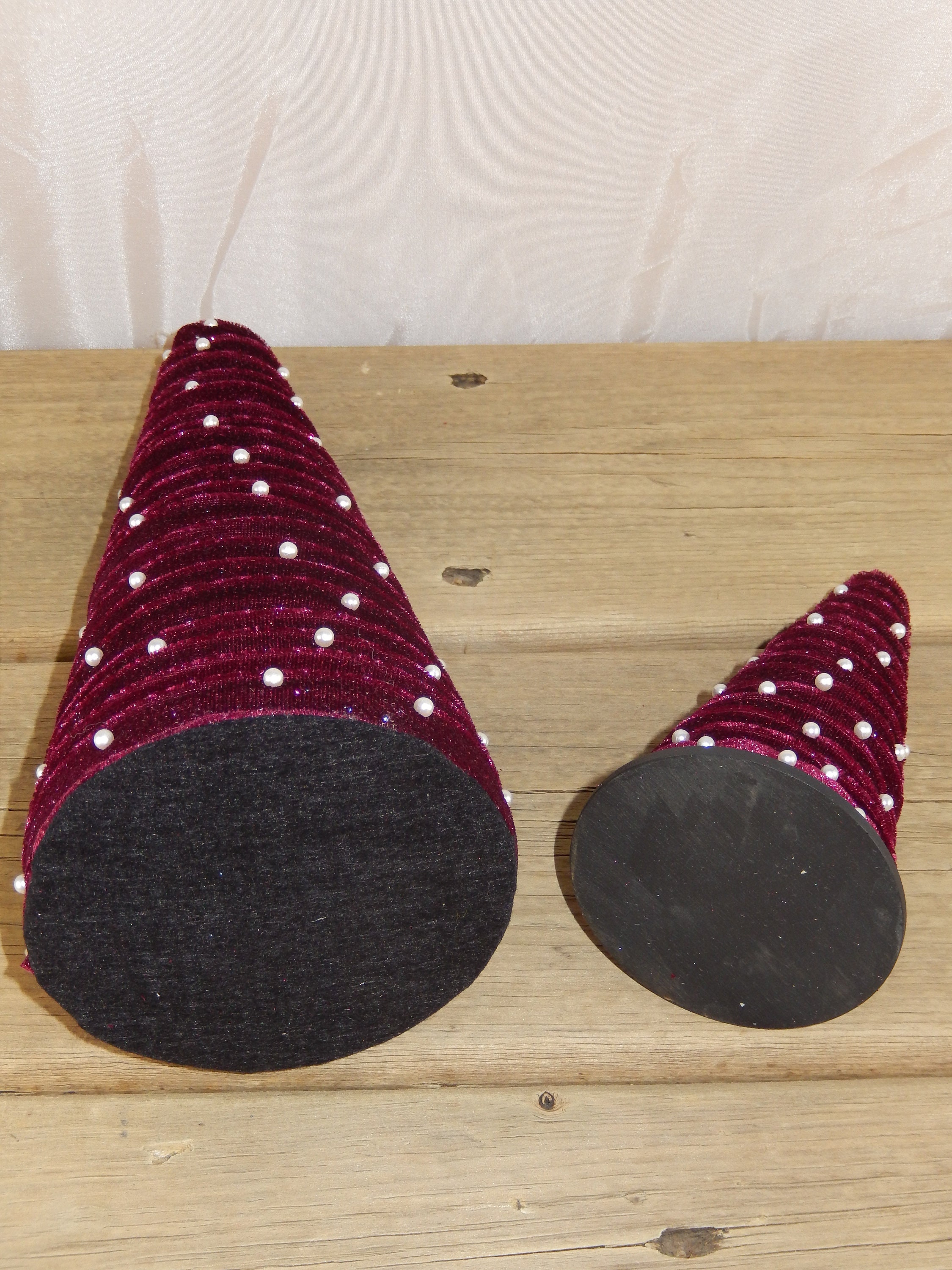 Purple Velvet Cone Christmas Trees; Purple Tree; Velvet Cone Tree - Etsy