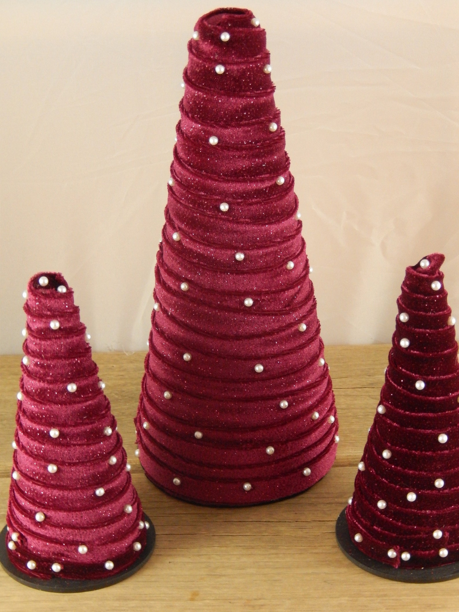 Purple Velvet Cone Christmas Trees; Purple Tree; Velvet Cone Tree - Etsy