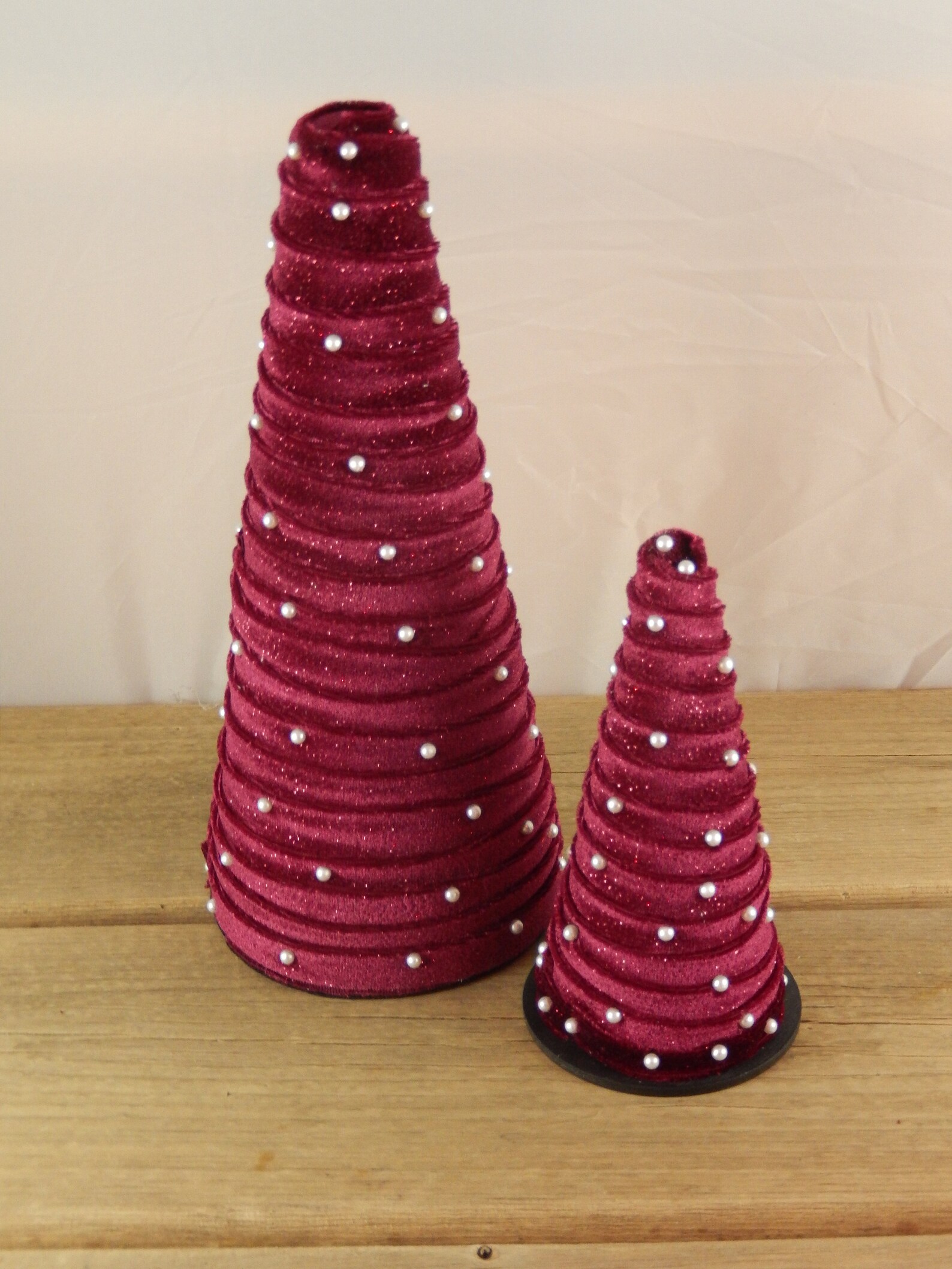 Purple Velvet Cone Christmas Trees; Purple Tree; Velvet Cone Tree - Etsy