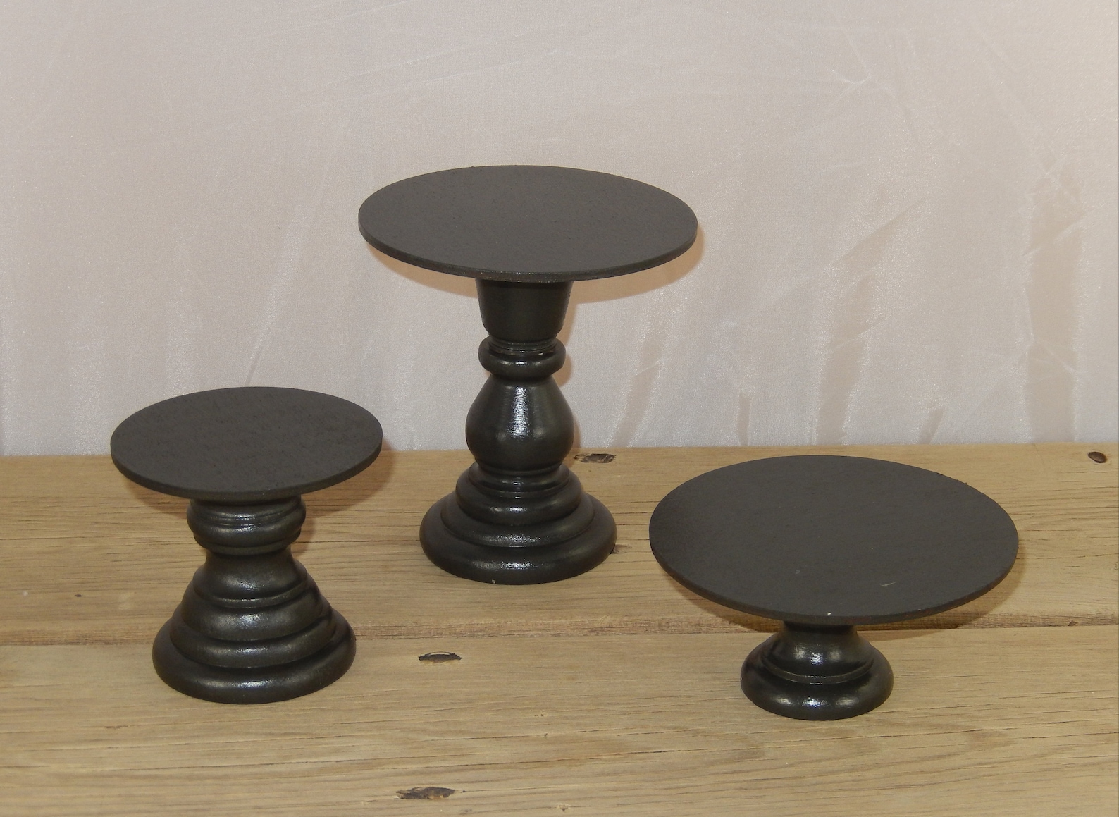 BLACK Pedestals/risers for Displays, Risers for Small Items, Base ...