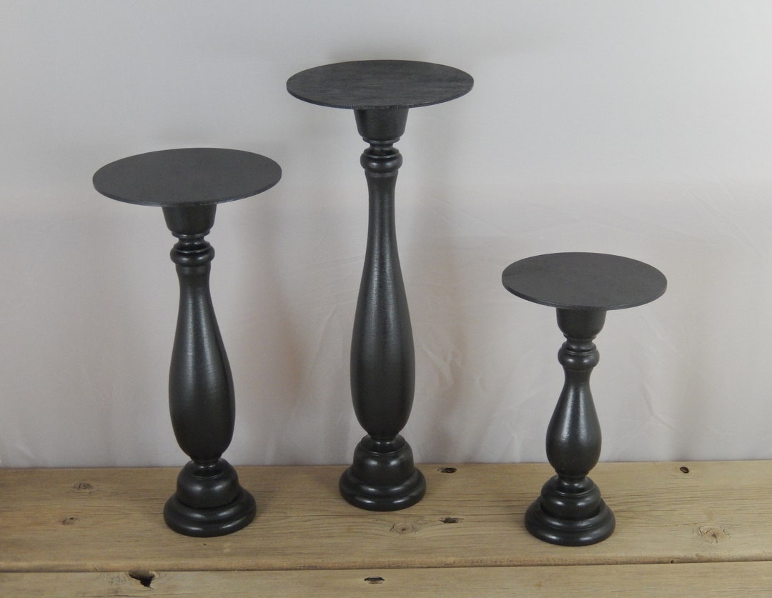 BLACK TALL Pedestals/risers for Displays, Risers for Small Items, Base ...