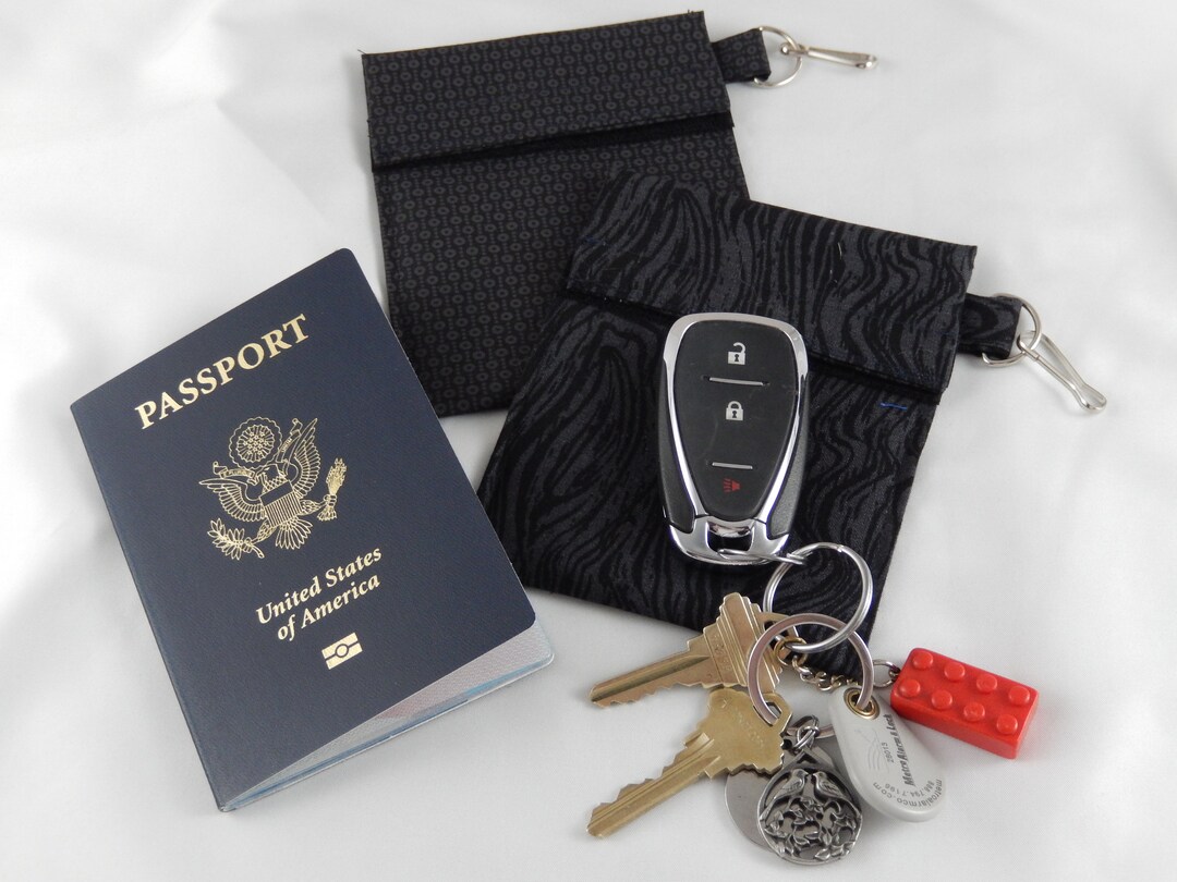 Faraday Passport/key Pouch With Double (TWO) Layers of RFID, Black - Etsy
