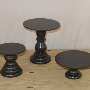 BLACK Pedestals/risers for Displays, Risers for Small Items, Base ...
