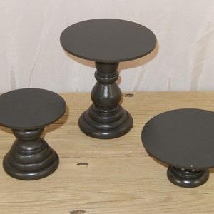 BLACK Pedestals/risers for Displays, Risers for Small Items, Base ...