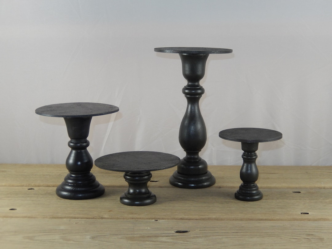 BLACK Pedestals/risers for Displays, Risers for Small Items, Base ...