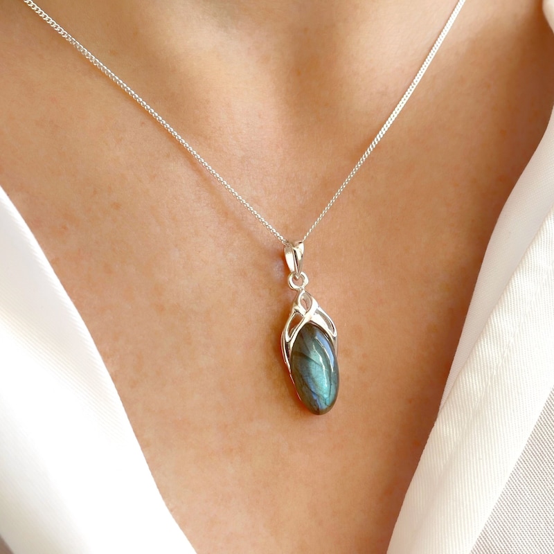 Labradorite Necklace - Etsy