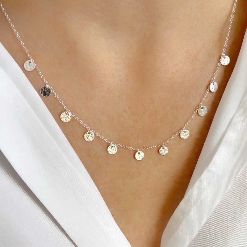 Hammered Silver Droplet - Etsy