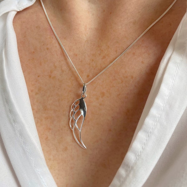 Angel Wing Necklace - Etsy