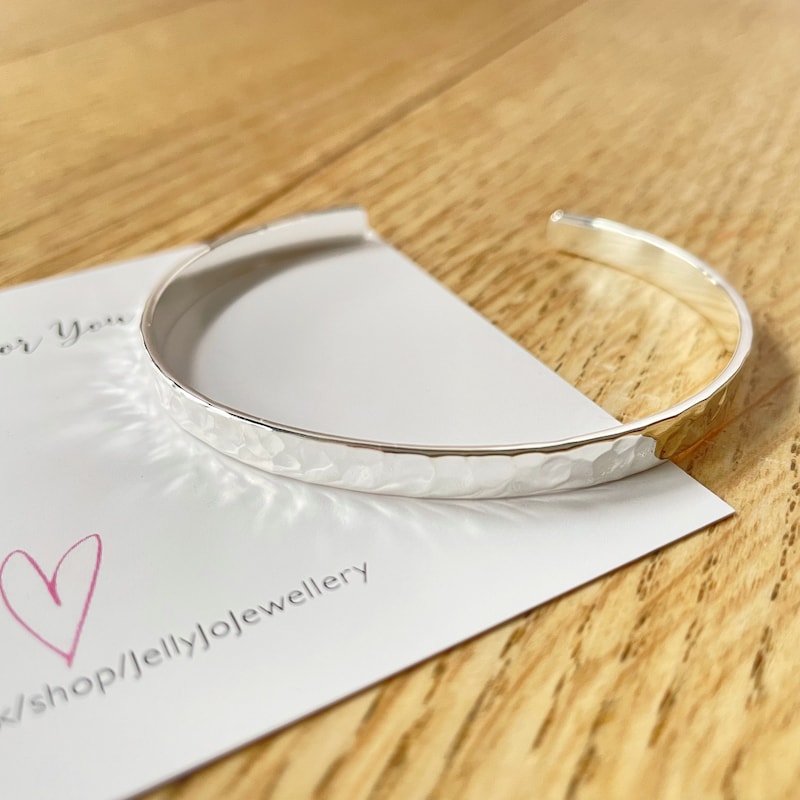 Solid Silver Cuff - Etsy