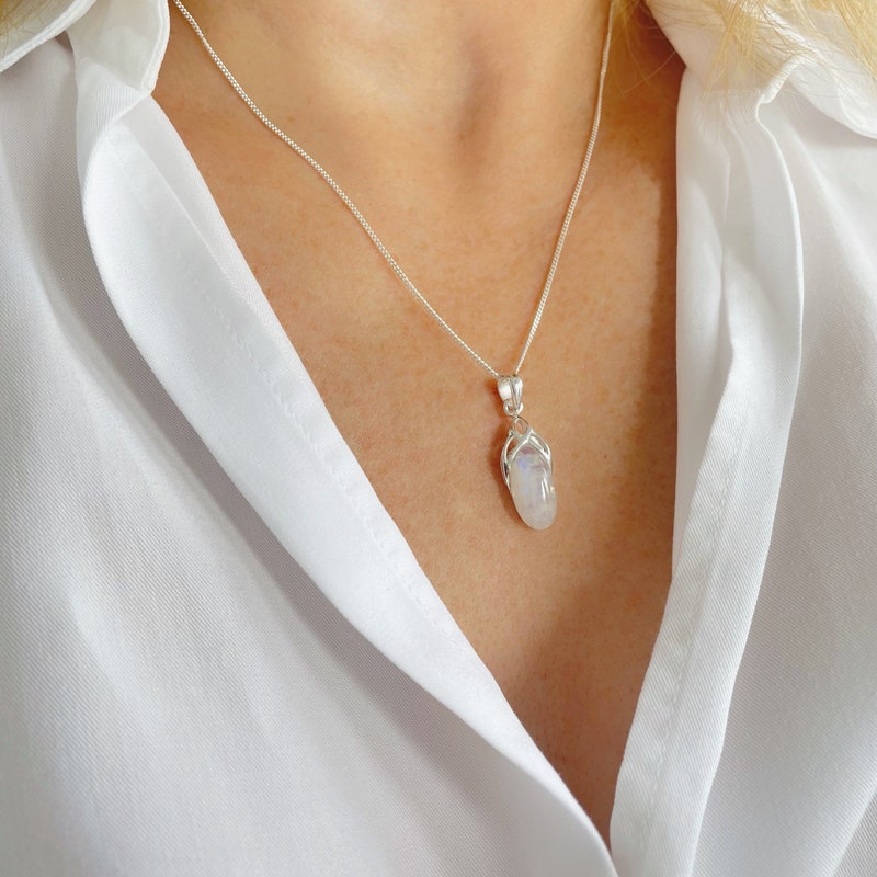 Moonstone Necklace - Etsy