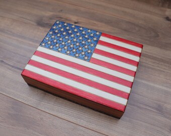 American Flag Keepsake Box for the Patriot in Everyone - Etsy