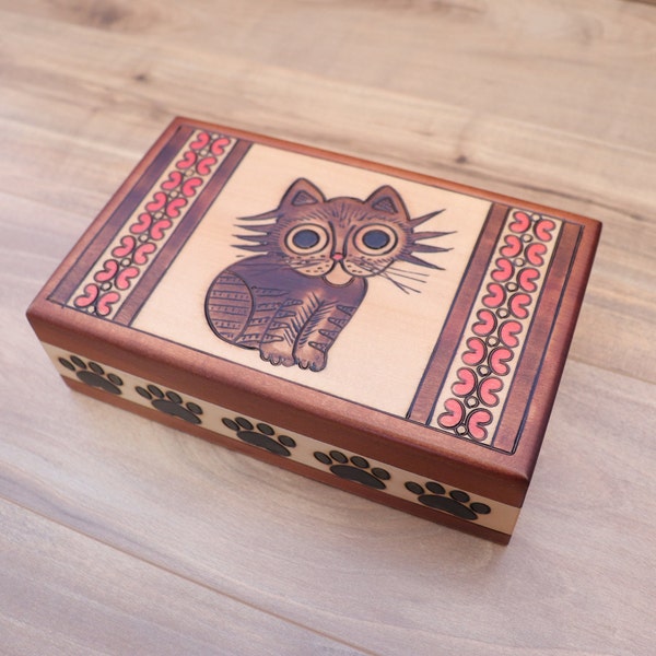 Cat Keepsake Box - Etsy