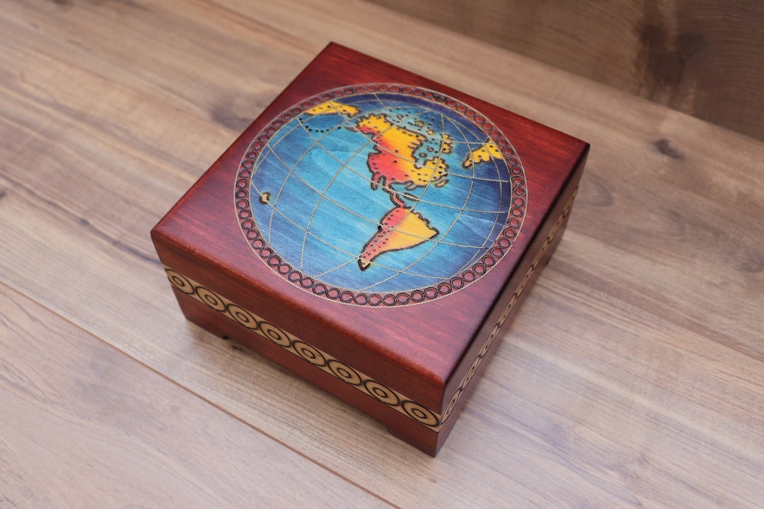 Globe Keepsake Box/jewelry Box/trinket Box - Etsy