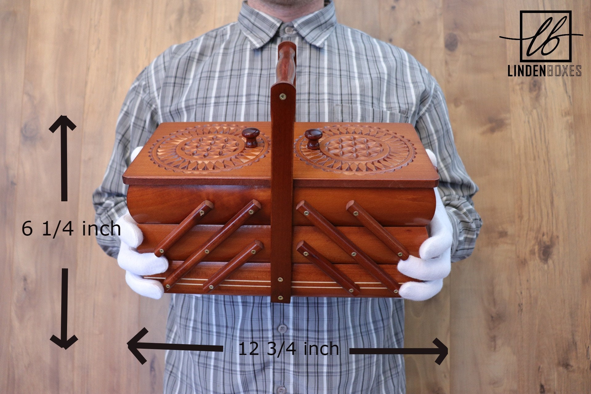 Wooden Sewing Box/sewing Organizer/sewing Basket/sewing Chest/accordion ...