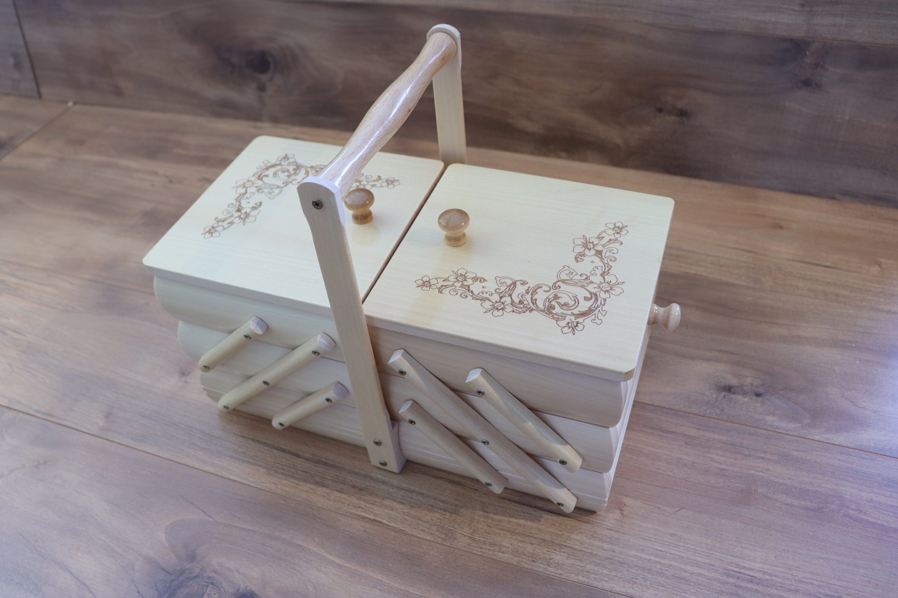 Wooden Sewing Box/sewing Organizer/sewing Basket/sewing Chest - Etsy