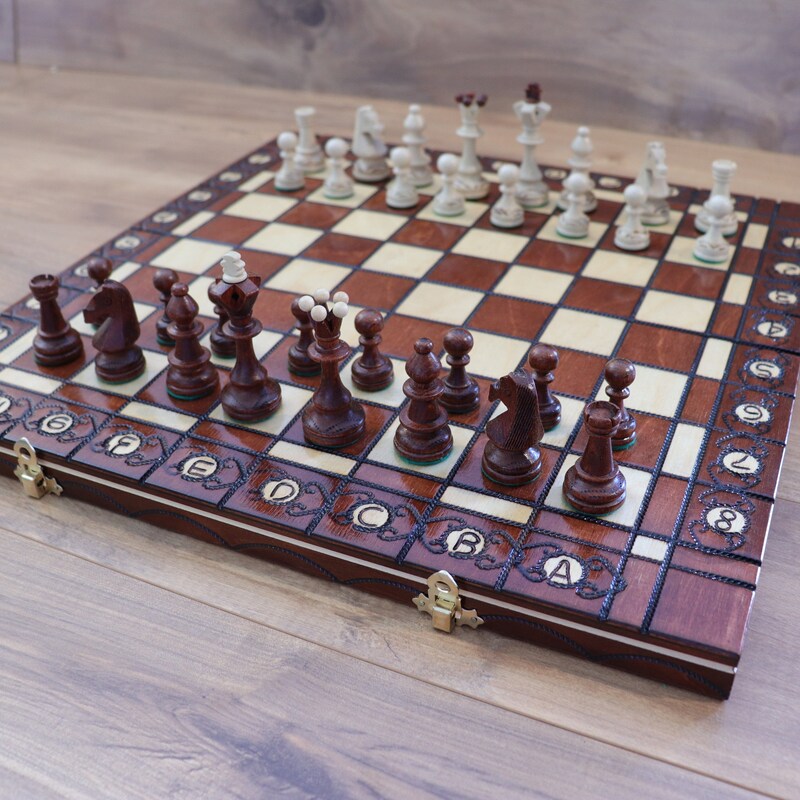 Chess Board With Numbers and Letters - Etsy