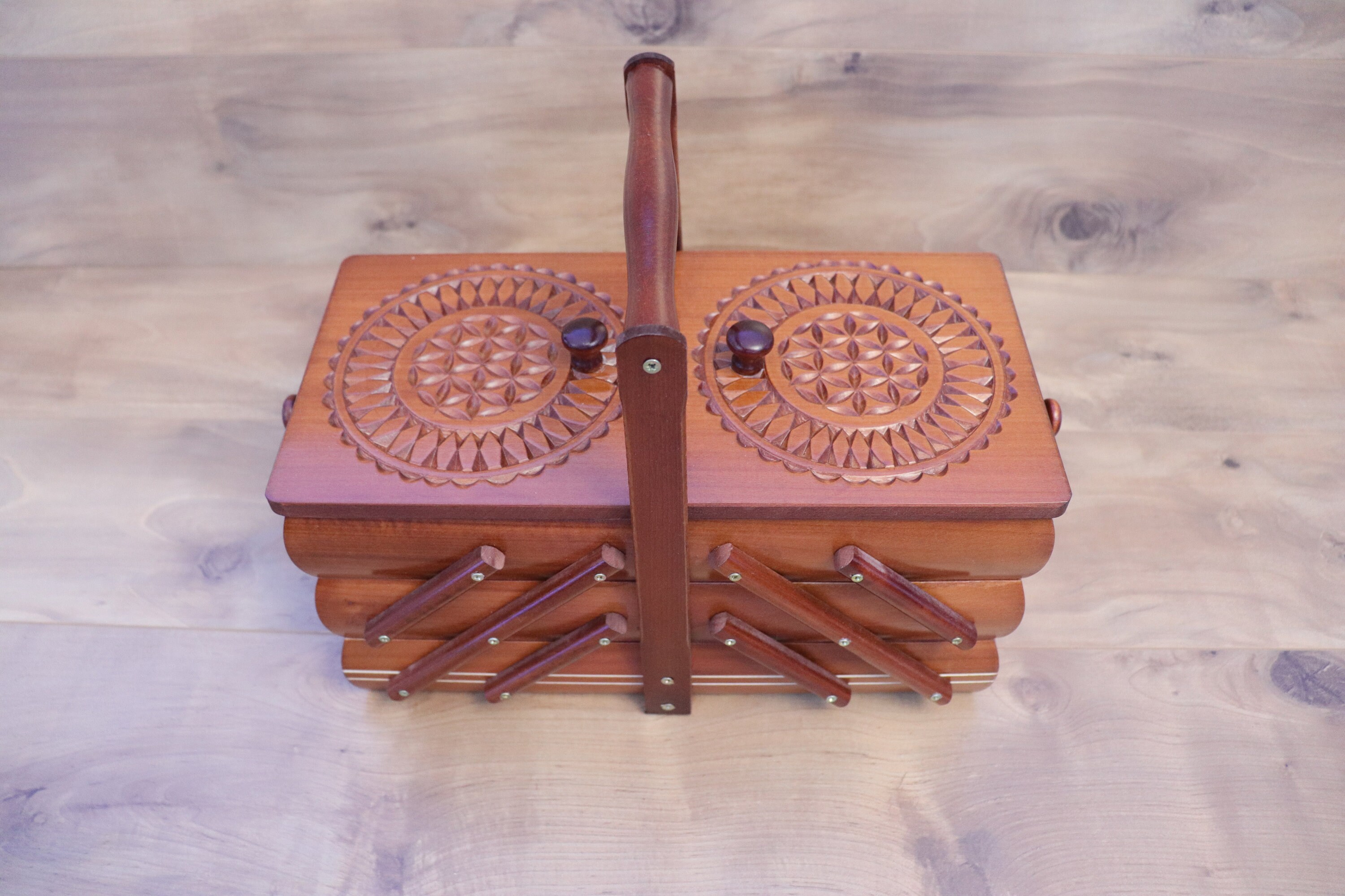 Wooden Sewing Box/sewing Organizer/sewing Basket/sewing Chest - Etsy