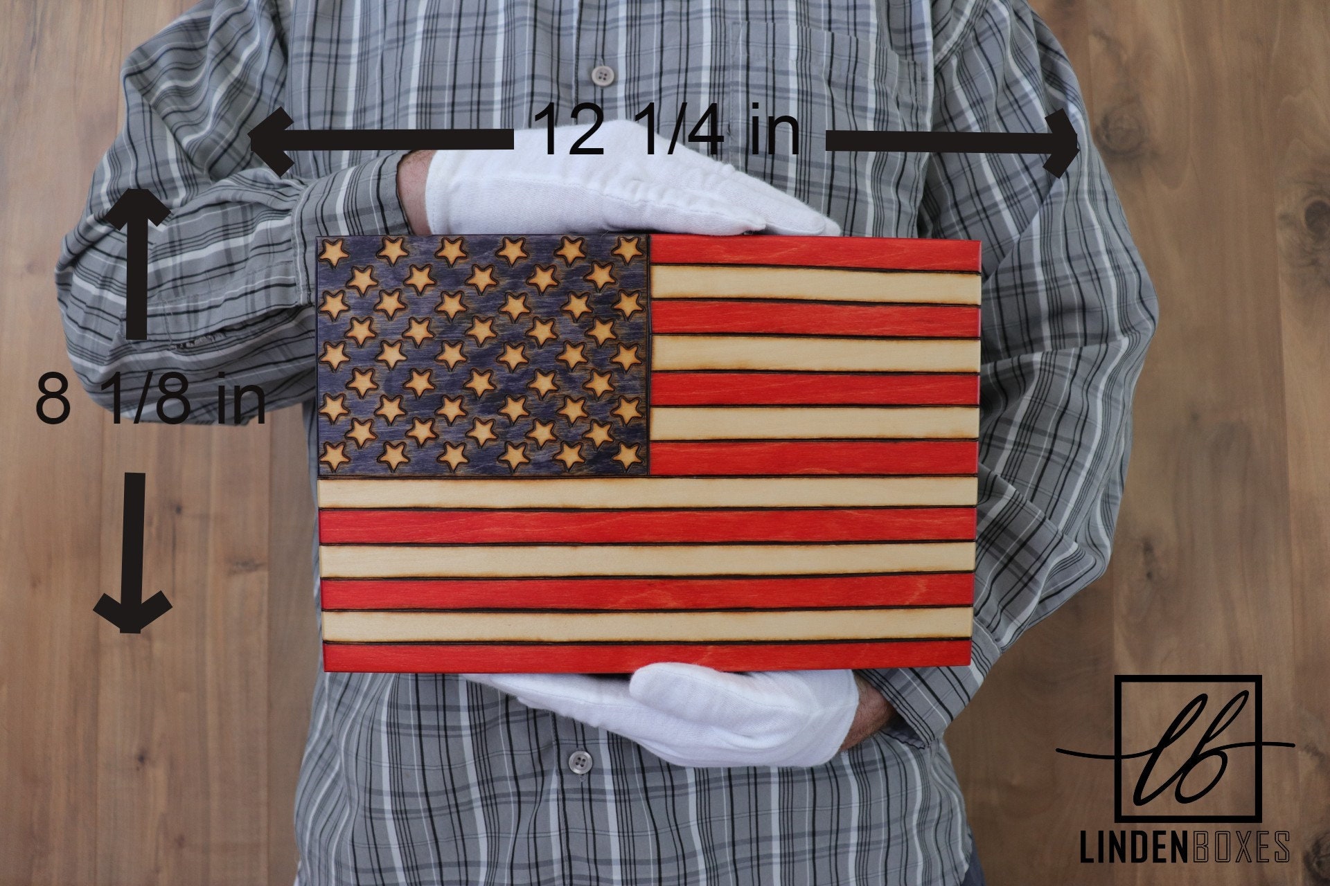 American Flag Box/keepsake Boxlarge - Etsy