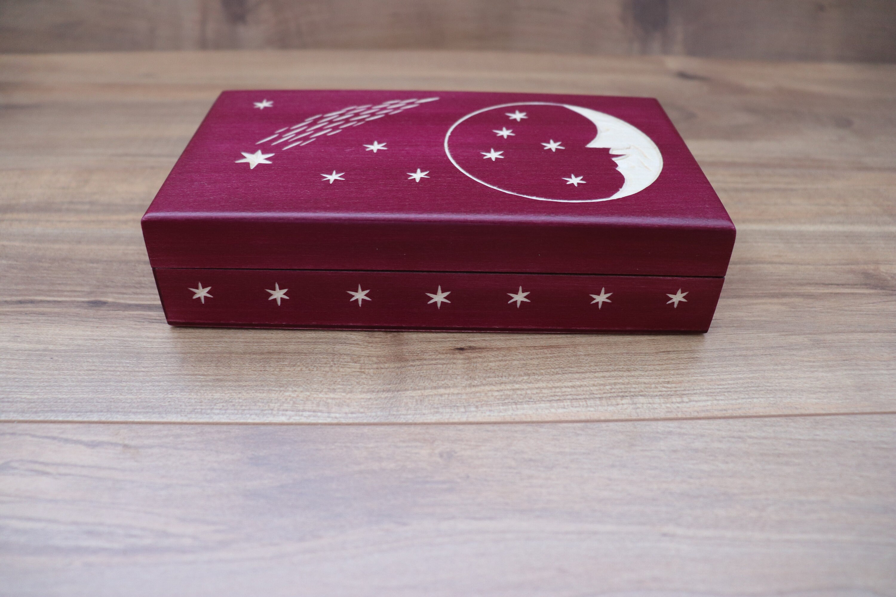 Purple moon keepsake box | Etsy