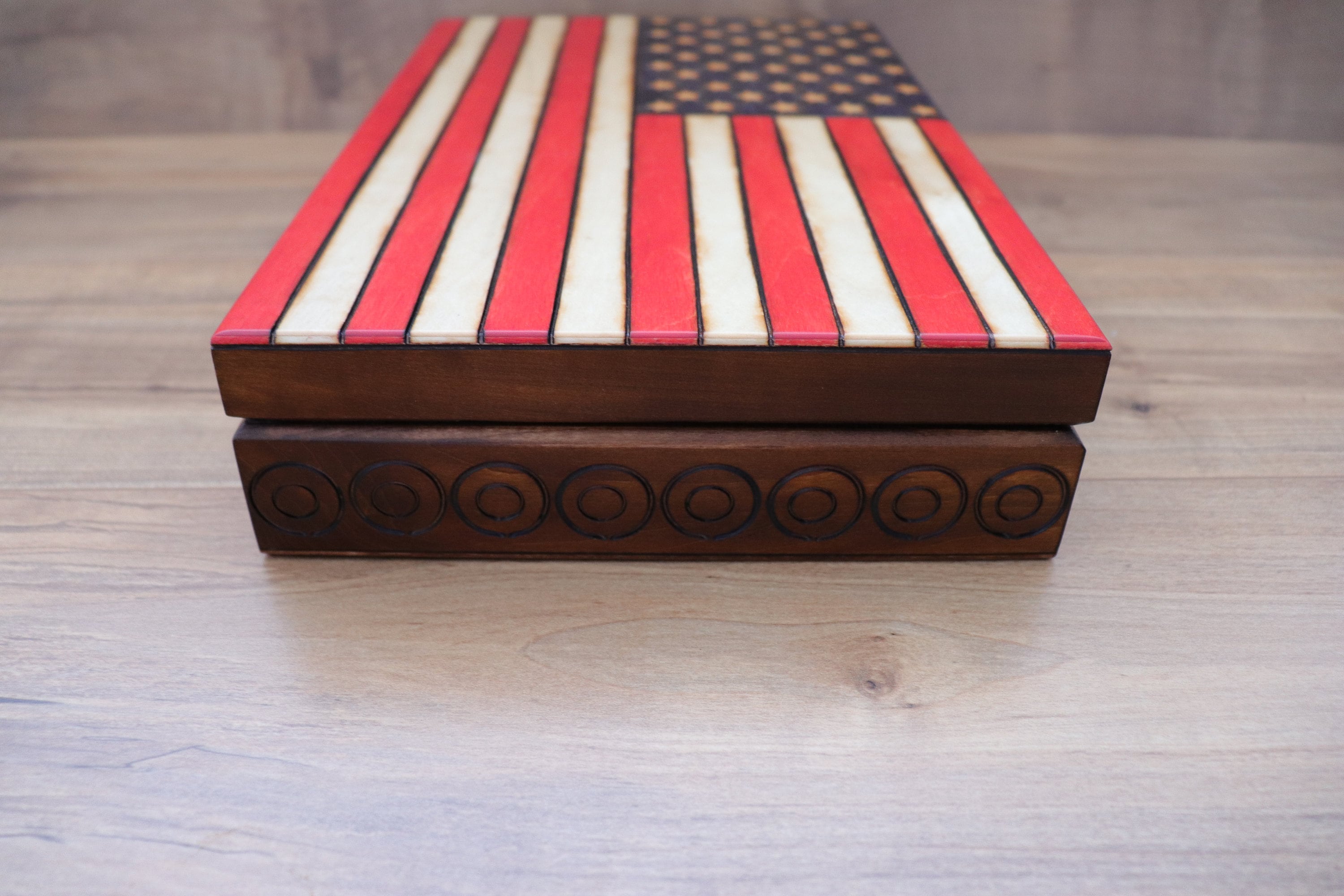 American Flag Box/keepsake Boxlarge - Etsy