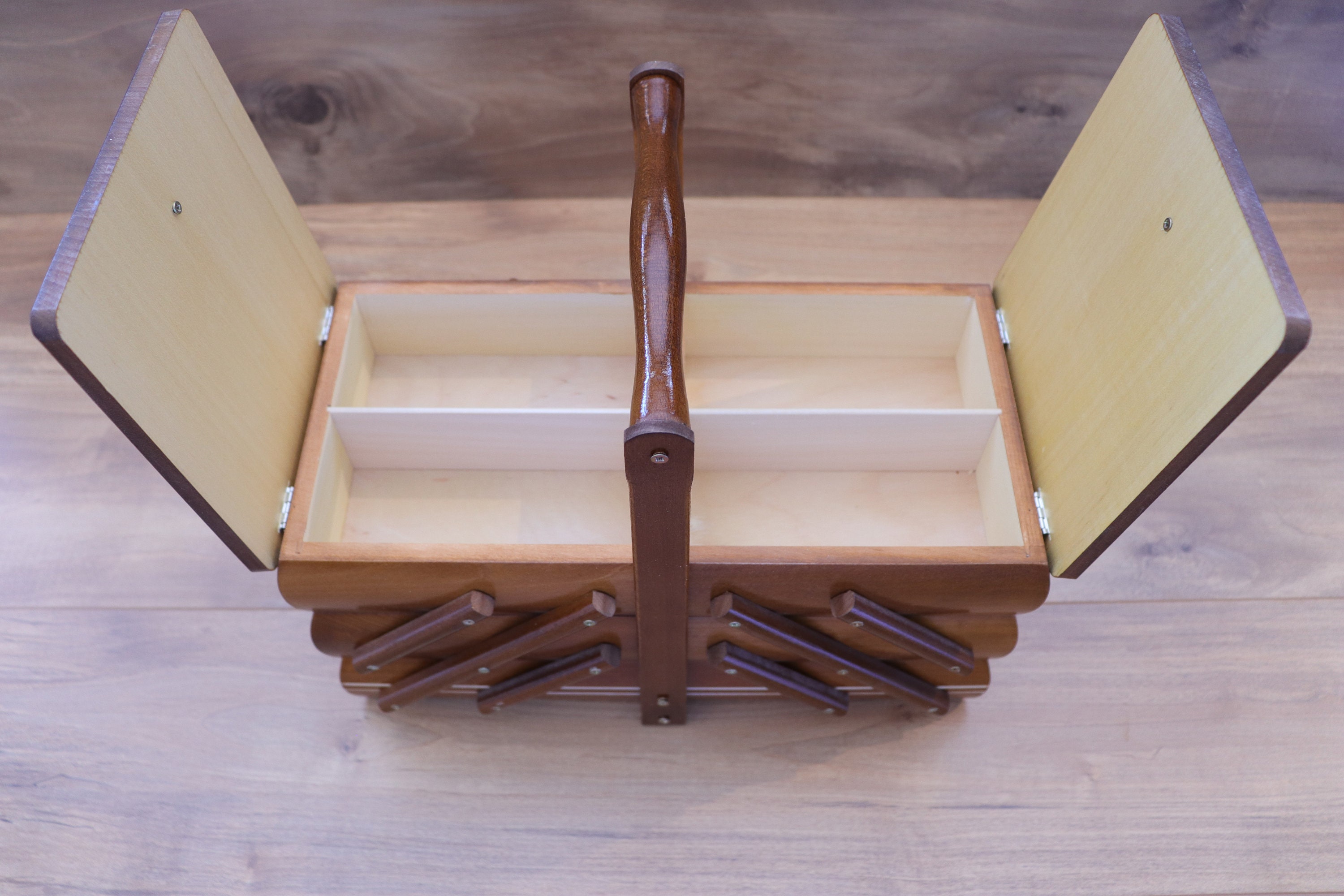 Wooden Sewing Box(olive Color)sewing Organizer/sewing Basket/sewing ...