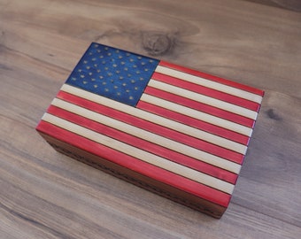 American Flag Retirement Box - Etsy