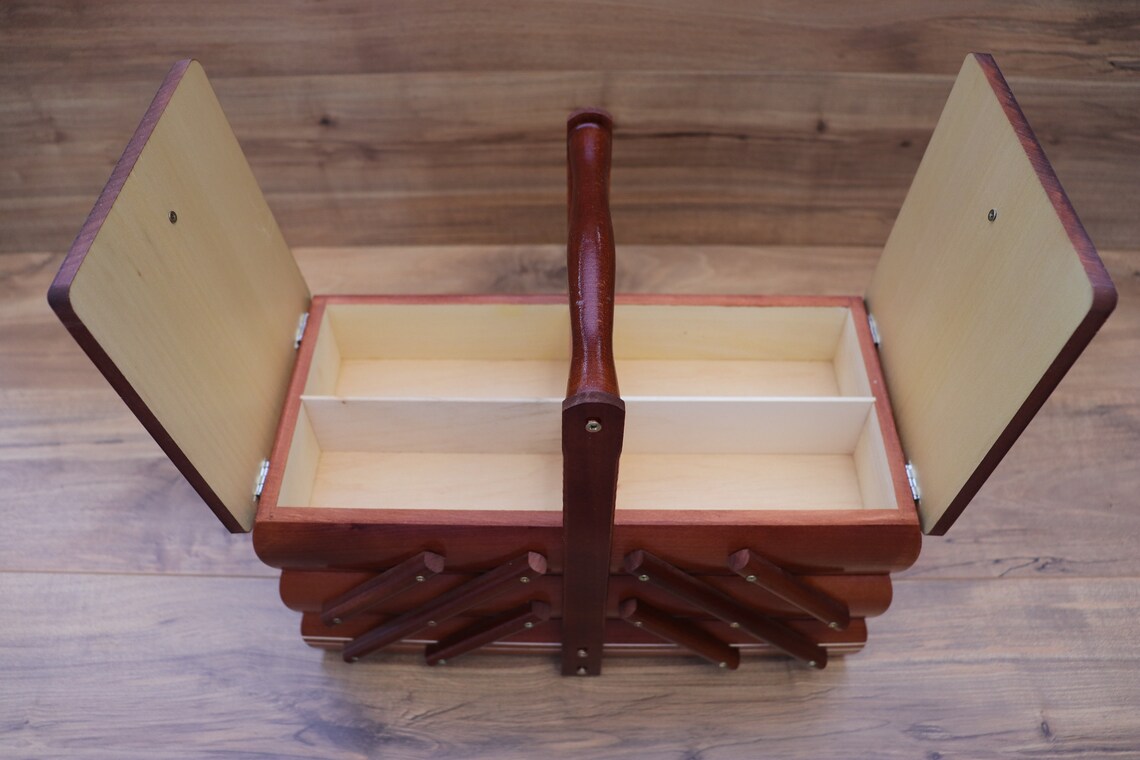 Wooden Sewing Box/sewing Organizer/sewing Gifts/sewing Storage Box ...