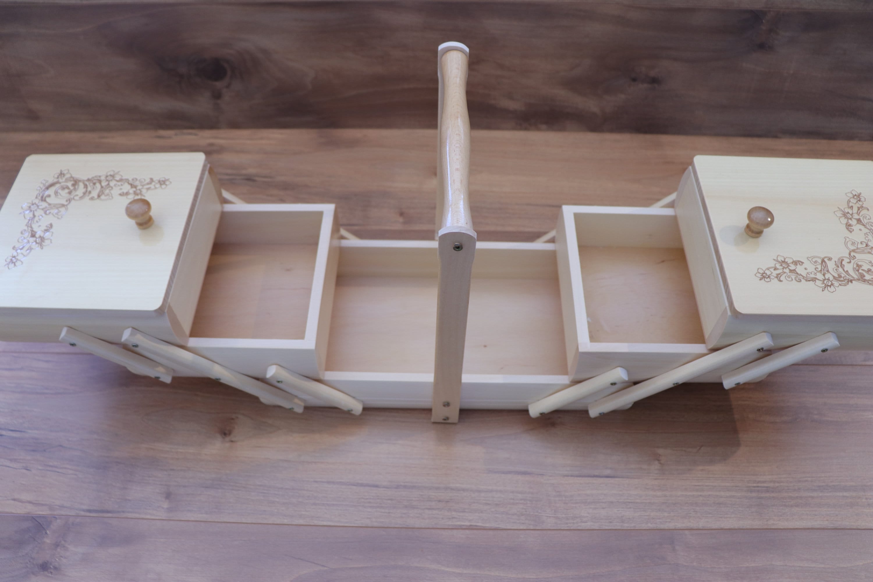 Wooden Sewing Box/sewing Organizer/sewing Basket/sewing Chest/accordion ...