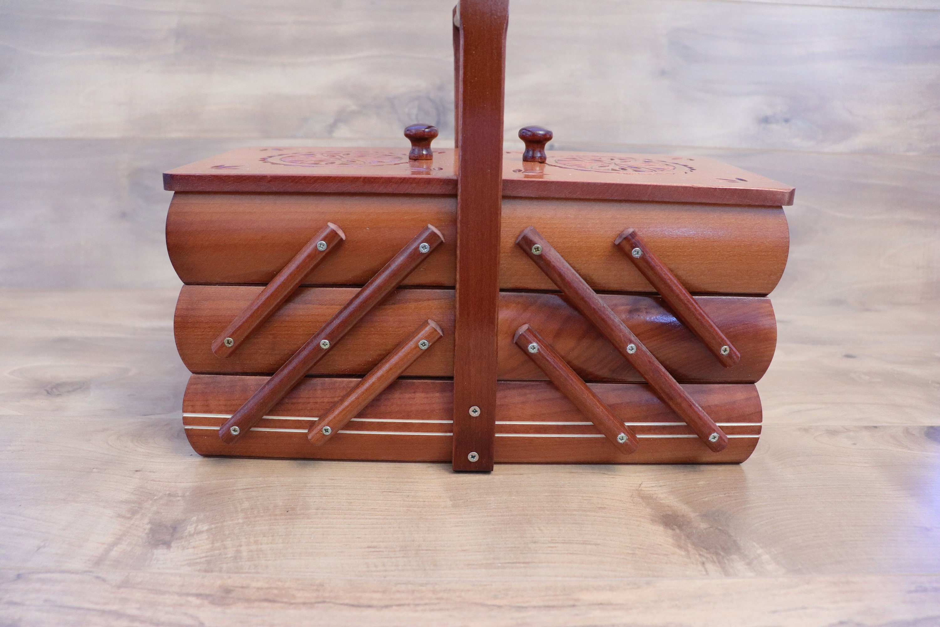 Wooden Sewing Box/sewing Organizer/sewing Storage Box/sewing - Etsy