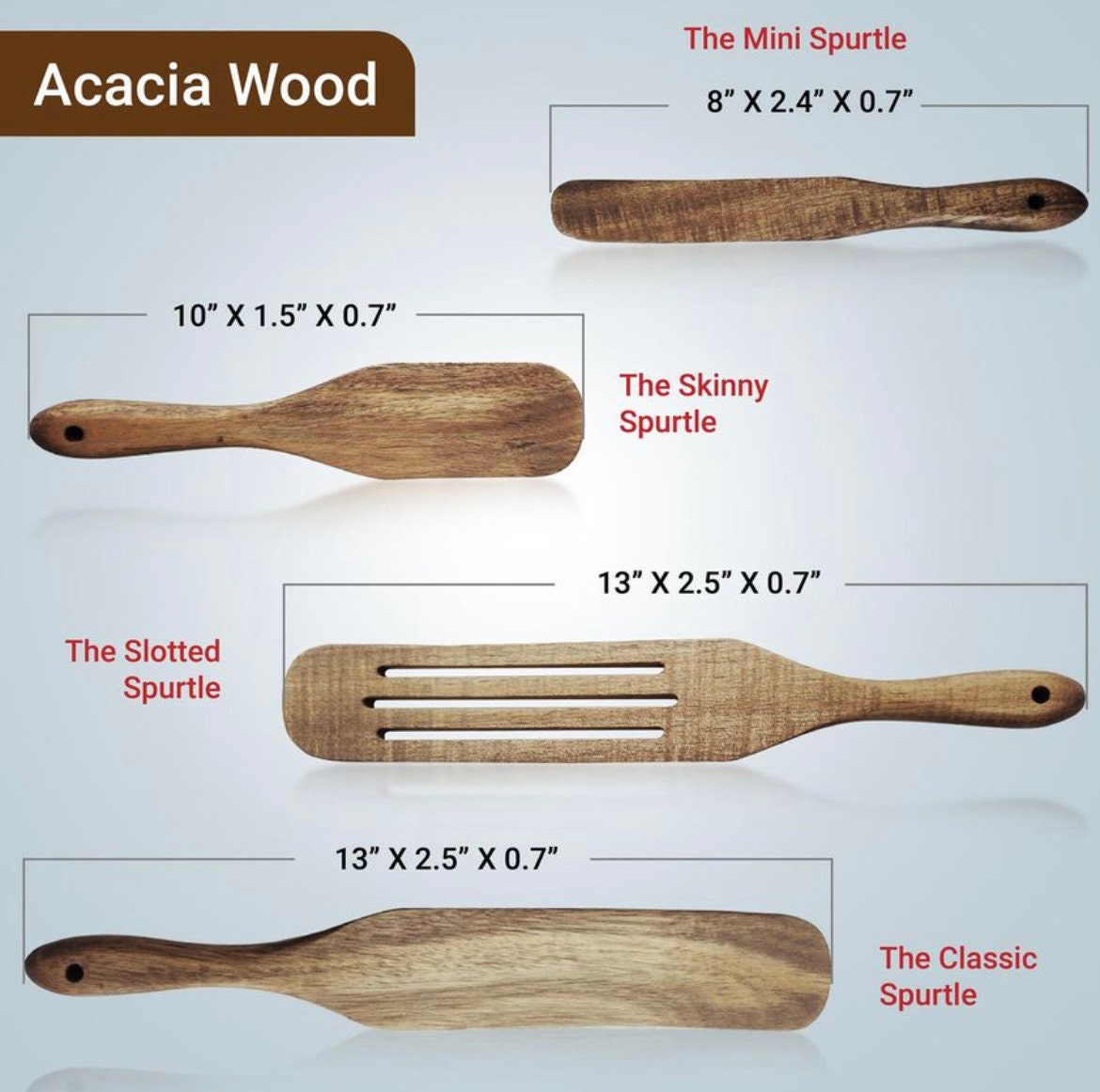 Handcrafted Spurtle for Culinary Excellence 4 Piece Set - Etsy