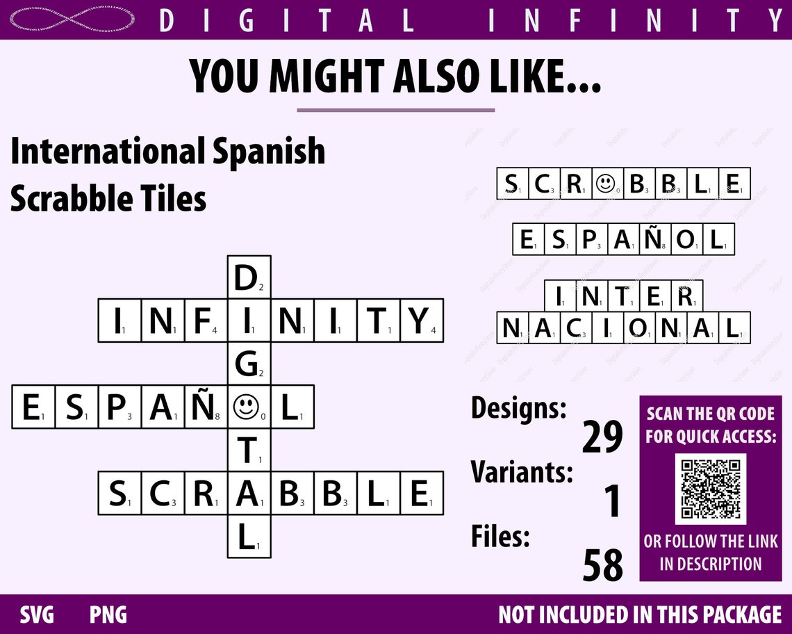 SCRABBLE SVG, Scrabble TILES Svg, Scrabble Font Svg, Spanish Scrabble ...