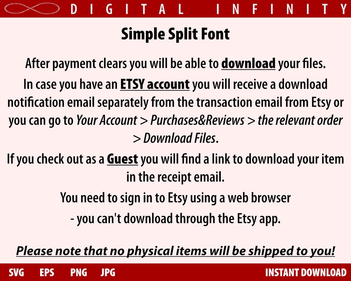 SPLIT FONT SVG, Split Monogram Svg, Split Alphabet Svg, Split Letters ...