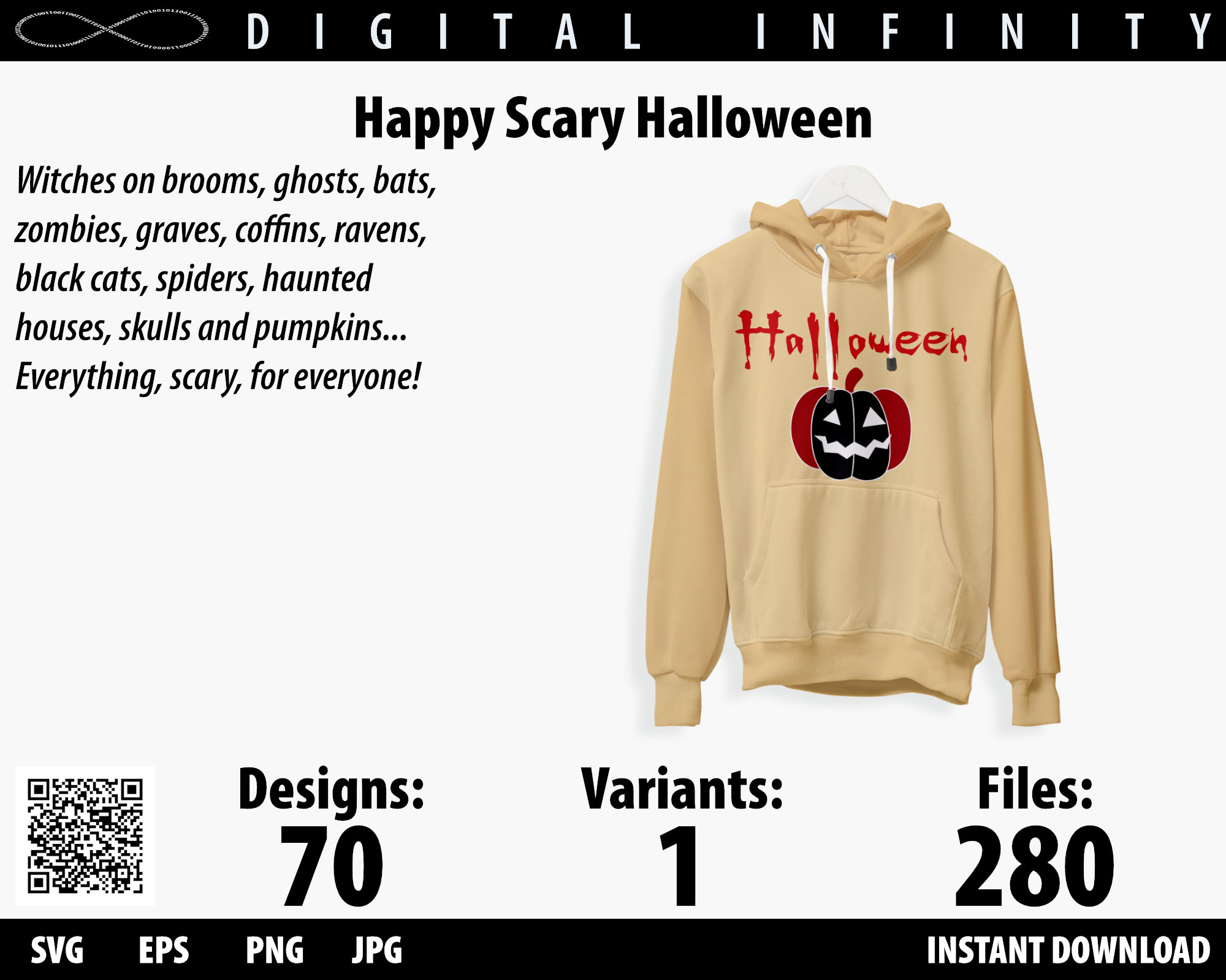 HALLOWEEN BUNDLE Clip Art SVG Files for Cricut - Etsy
