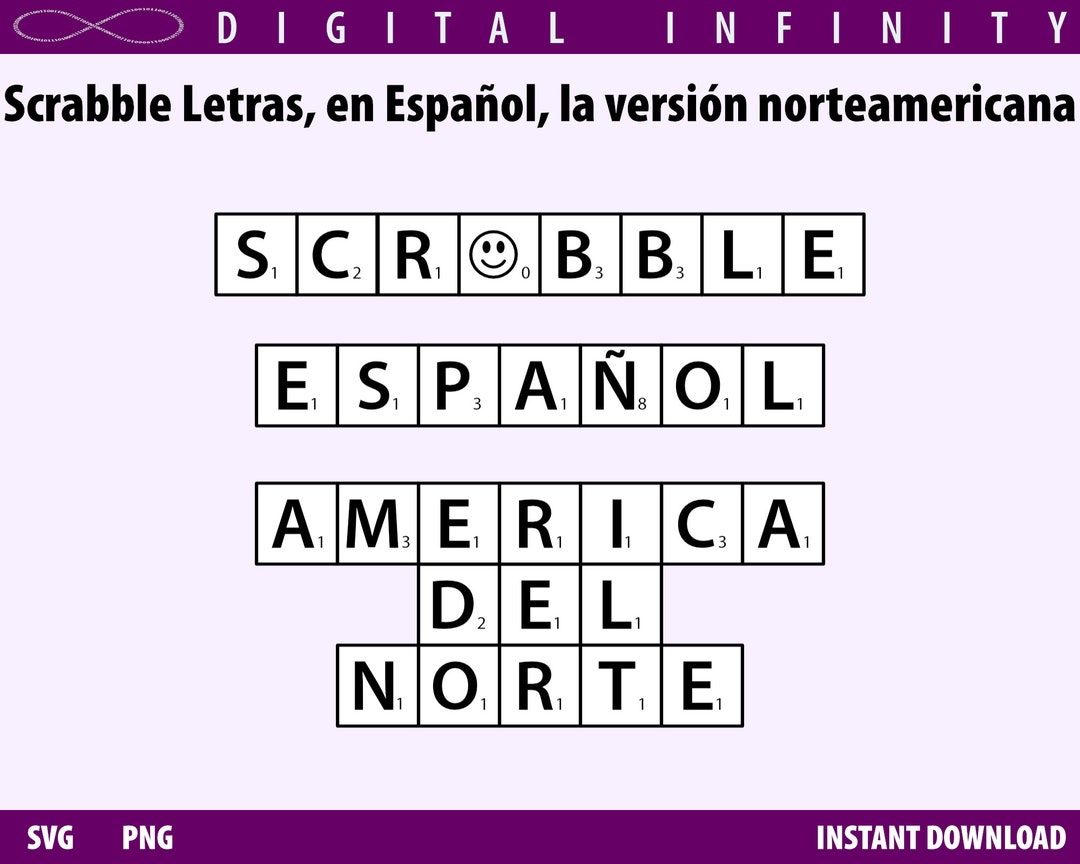 SCRABBLE SVG, Scrabble TILES Svg, Scrabble Font Svg, Spanish Scrabble ...