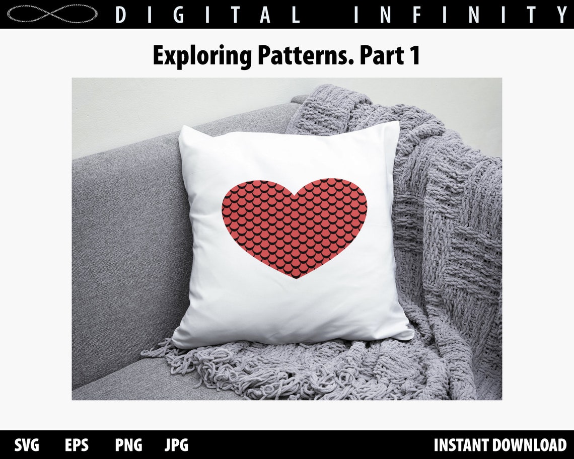 PATTERNS SVG BUNDLE, 3D Hexagonal Pattern Svg, Dragon Scale Pattern Svg ...