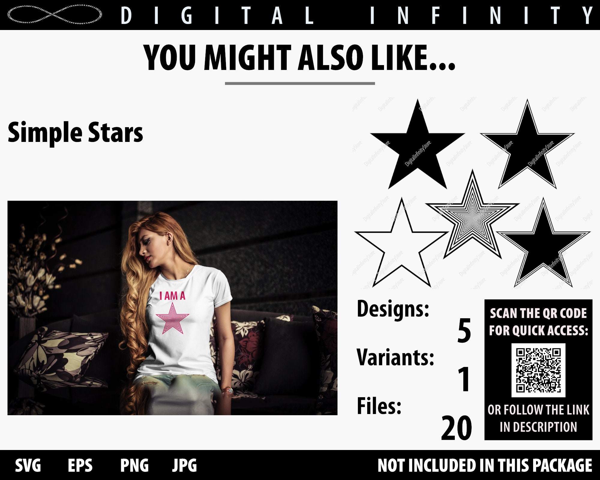 5 CORNER SPLIT STAR Svg, Splitted Star Svg, Star Split Svg, Star Clip ...