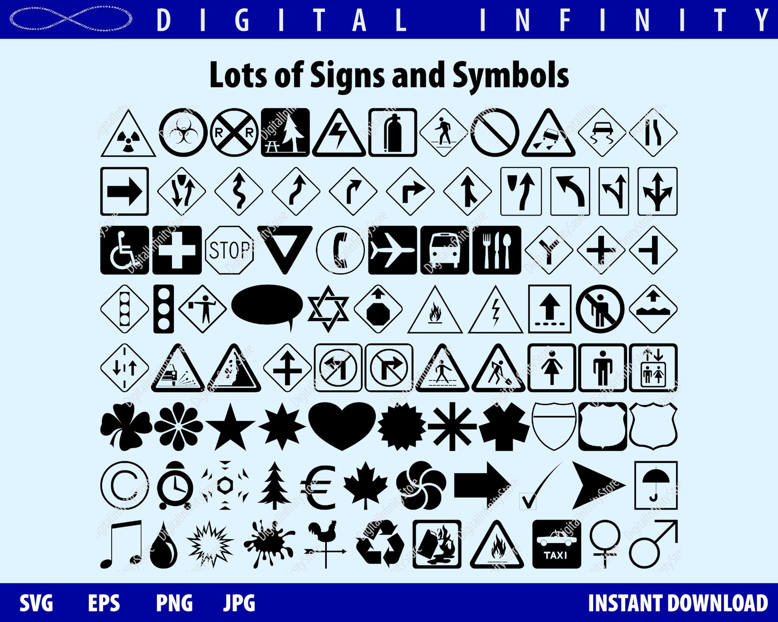 SYMBOLS Svg, SIGNS Svg, ICONS Svg, Bundle Svg, Files for Cricut - Etsy