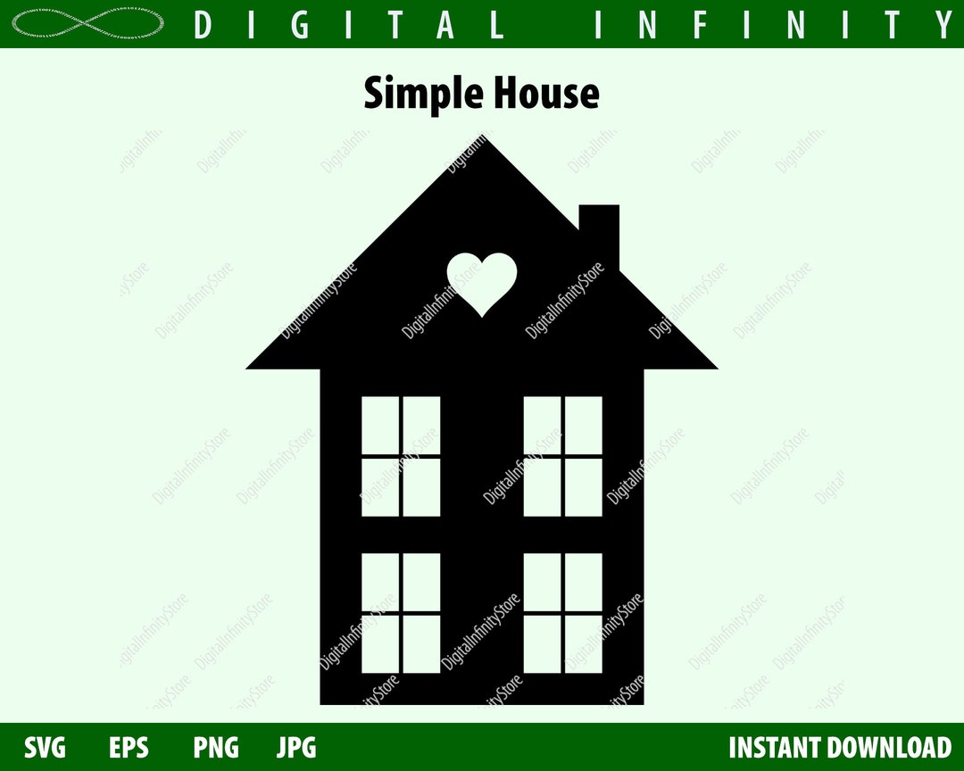 HOUSE SVG for Commercial Use, Simple House Svg, House CLIPART, House ...