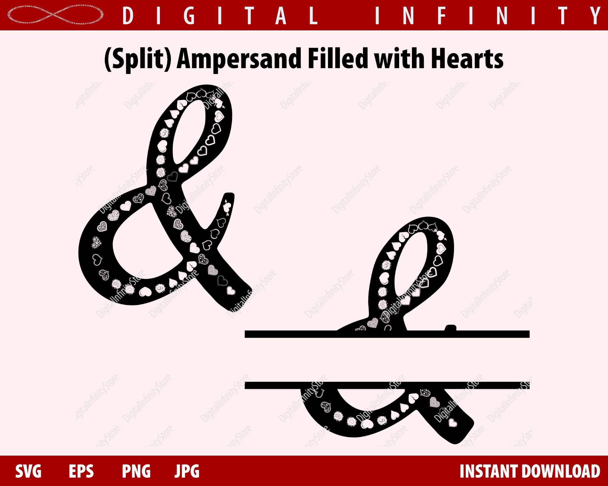 AMPERSAND SVG HEART Svg Wedding Svg Ampersand Clip Art Svg - Etsy Denmark