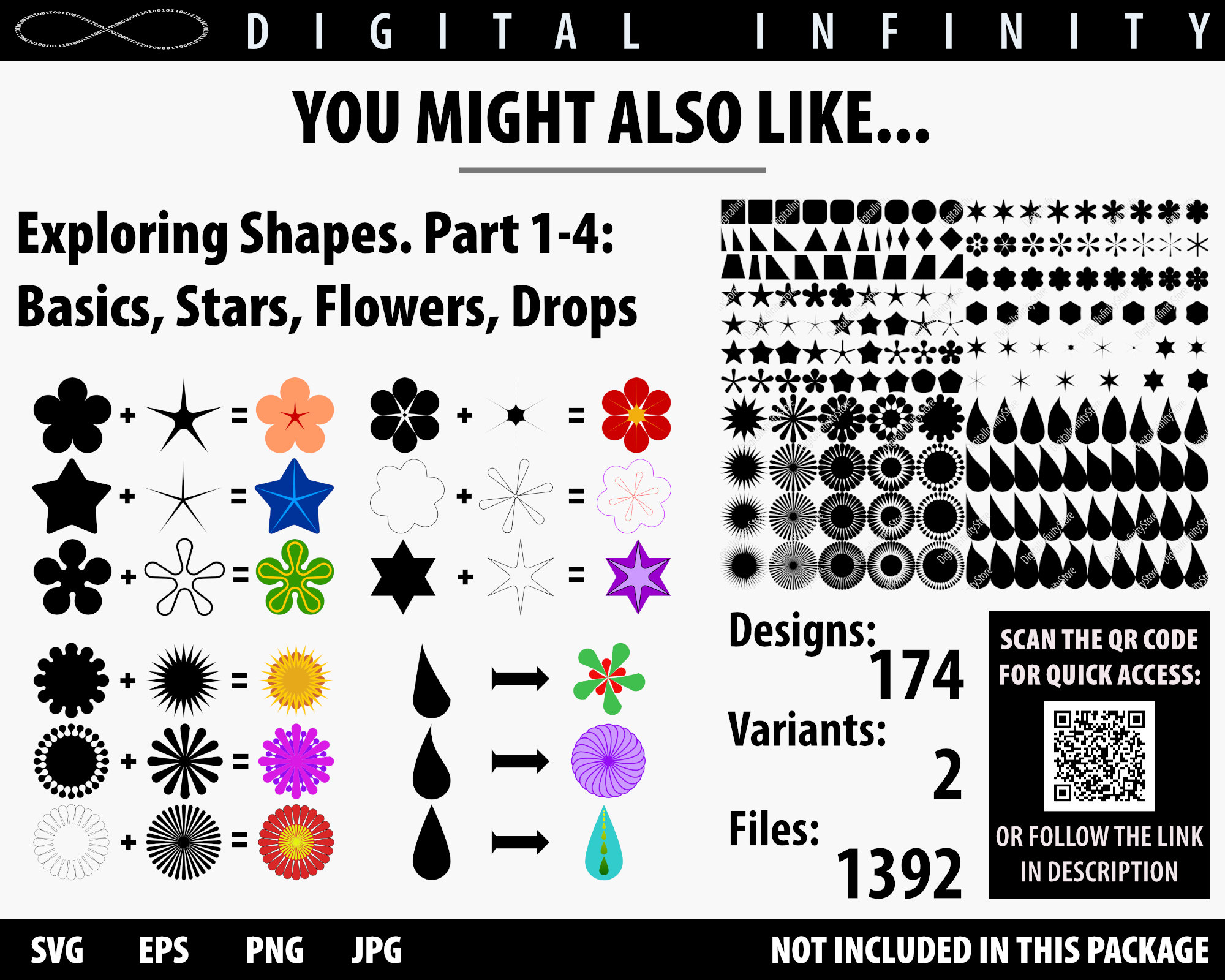 FORME SVG, STAR SVG, FLEUR SVG, Square SVG, Coin arrondi SVG, Triangle ...