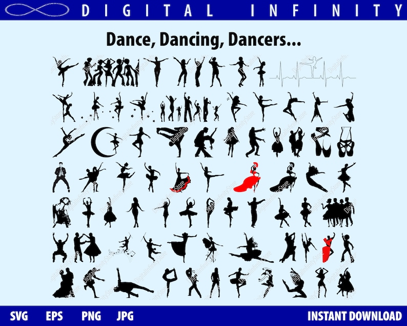 DANCE Svg, DANCING Svg, DANCERS Svg, Files for Cricut - Etsy Australia