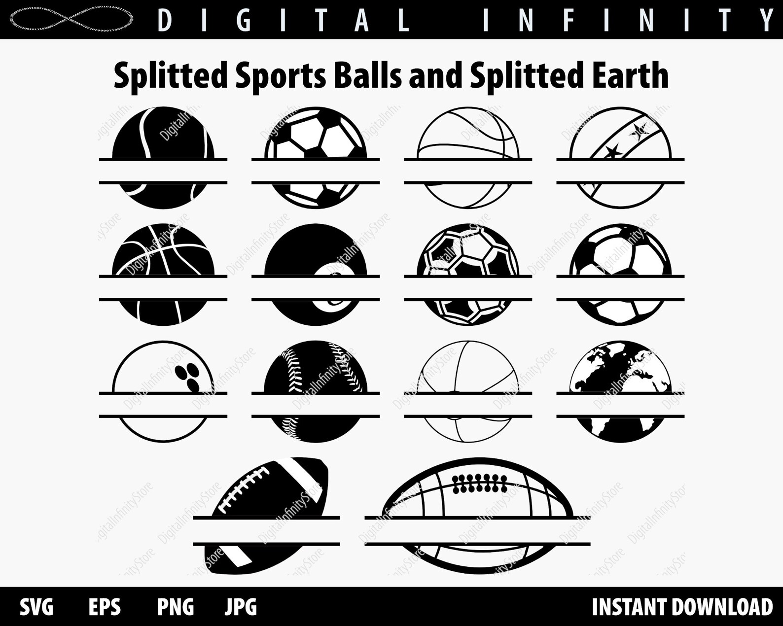 SPLIT BALL Svg, SPORT Ball Svg, Split Earth Svg, Split Basketball Svg ...