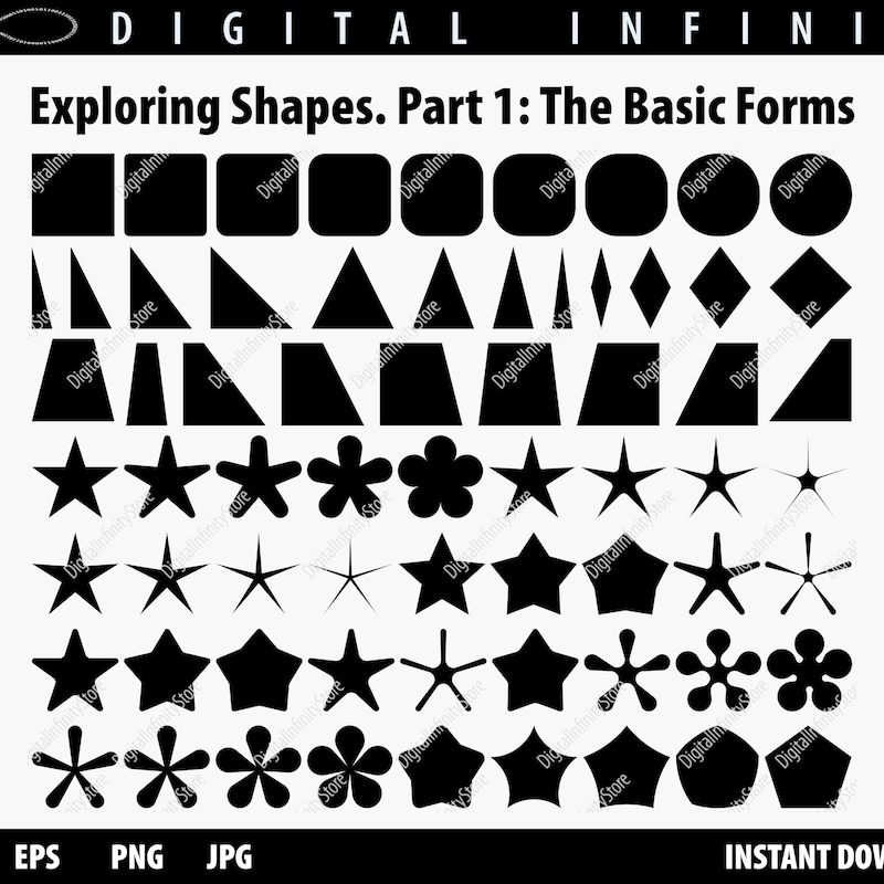 Basic Shapes Svg - Etsy
