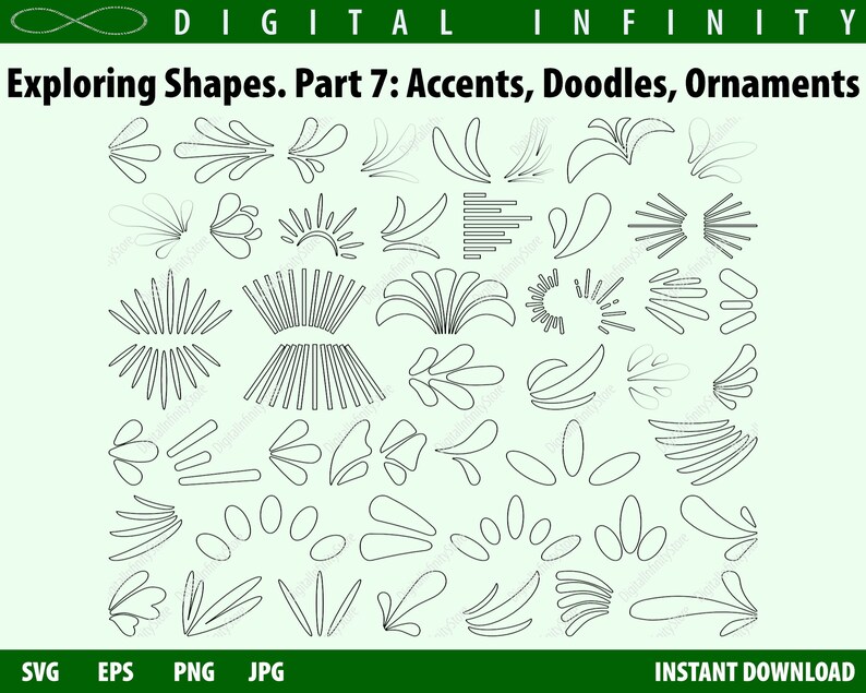 DECORATIVE ELEMENTS SVG, Decoration Svg, Text Divider Svg, Doodle Svg ...