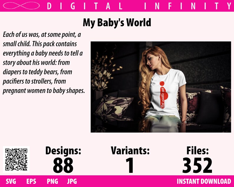 BABY SVG Bundle, Baby Shower, Newborn Symbols, Baby Icons, Baby Clipart, Infant Svg Bundle, Svg ...