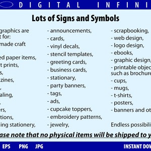 SYMBOLS Svg, SIGNS Svg, ICONS Svg, Bundle Svg, Files for Cricut - Etsy