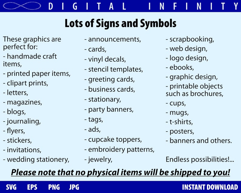 SYMBOLS Svg, SIGNS Svg, ICONS Svg, Bundle Svg, Files for Cricut - Etsy