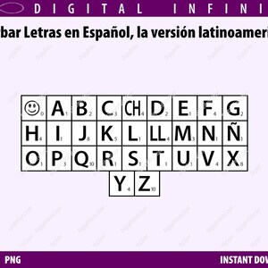 SCRABBLE SVG, Scrabble TILES Svg, Scrabble Font Svg, Spanish Scrabble ...