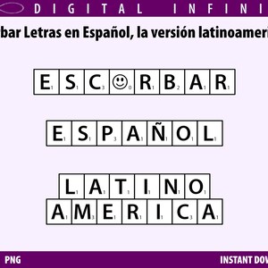 SCRABBLE SVG, Scrabble TILES Svg, Scrabble Font Svg, Spanish Scrabble ...