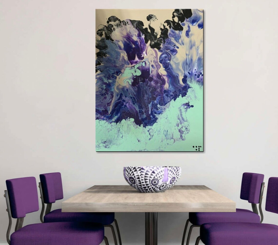 MINT TO BE | Original Abstract Acrylic Painting - Etsy